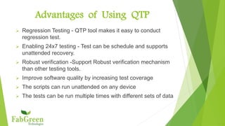 QTP 11 Training At Bangalore | PPT