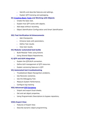Qtp 11 notes | PDF