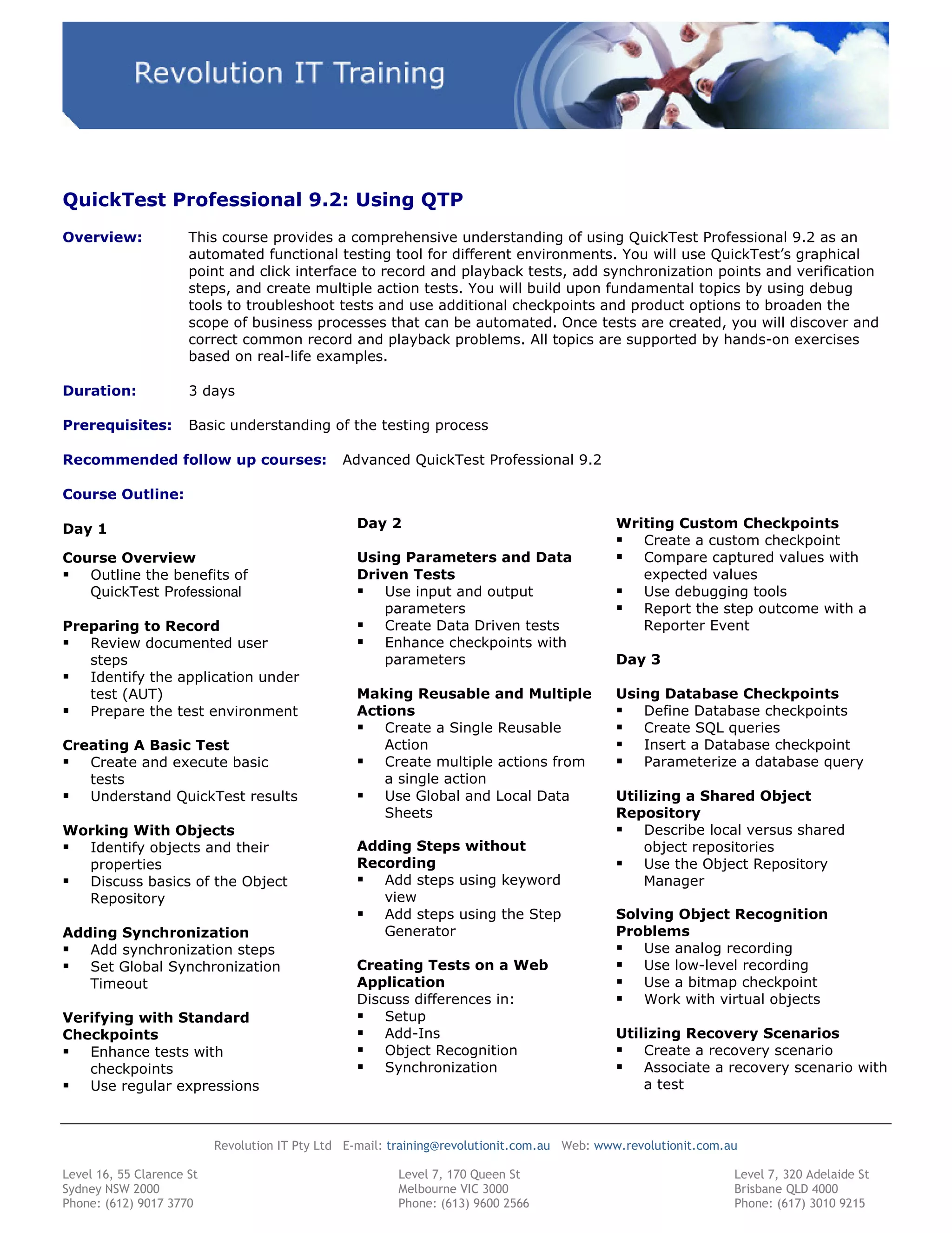 Qtp 9.2 Suite | PPT