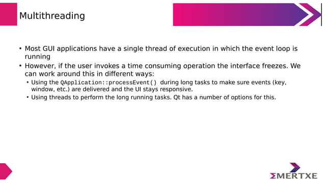 Qt Application Programming With C Part 2 Ppt 
