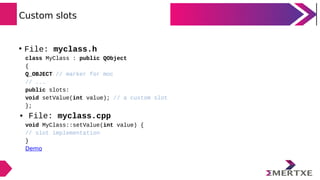 Qt Application Programming with C++ - Part 2 | PPT