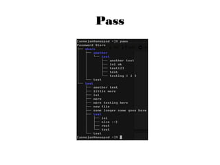 QtPass - Crossplatform GUI for pass the standard unix password manager | PDF