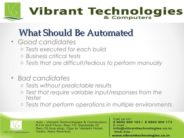 Qtp Introduction To Automation Basics Ppt