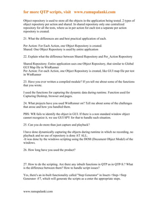 Qtp basic stuff | PDF