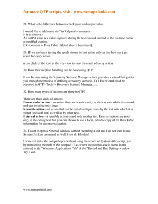 Qtp basic stuff | PDF