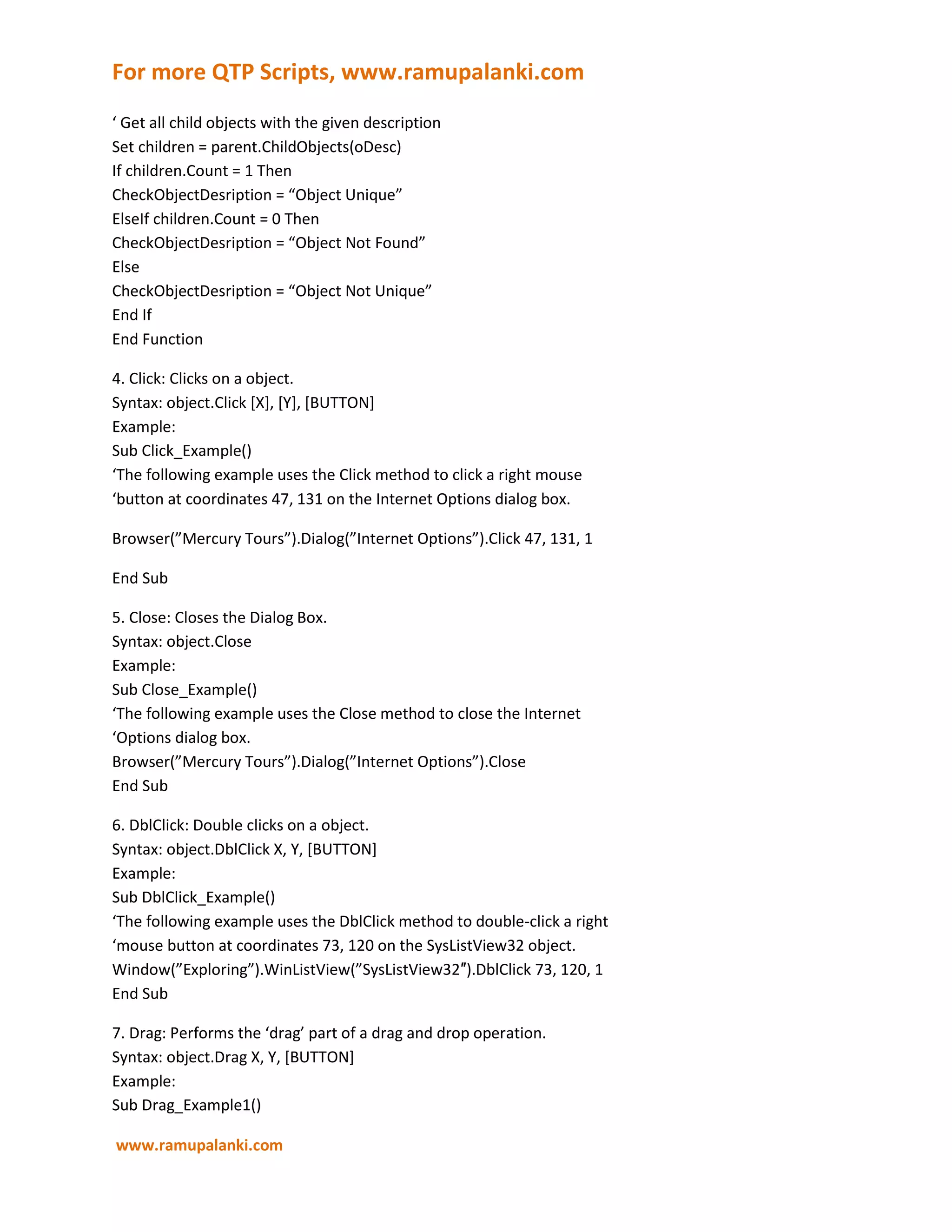 Qtp best tutorial | PDF