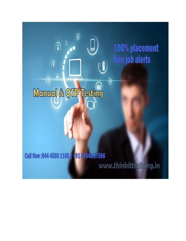 Qtp testing syllabus | PDF