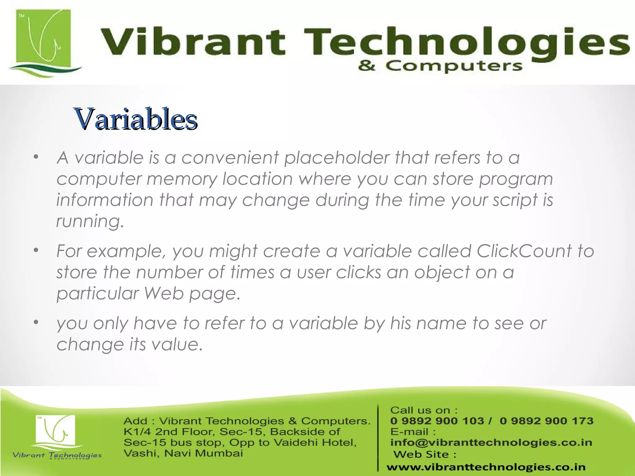 Qtp - Introduction to fundamentals of vbscript | PPT Qtp - Introduction to fundamentals of vbscript | PPT