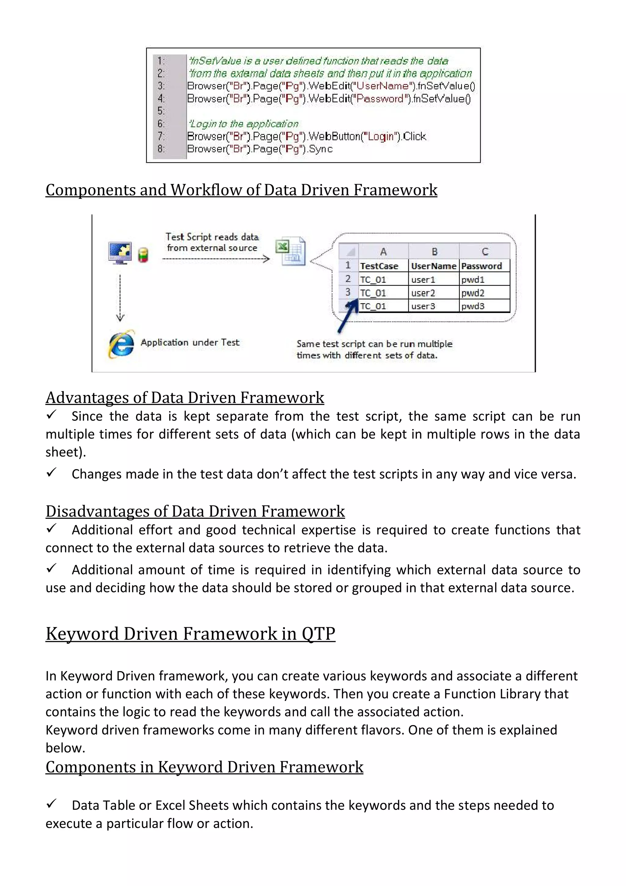 Qtp important frameworks | PDF | Programming Languages | Computing