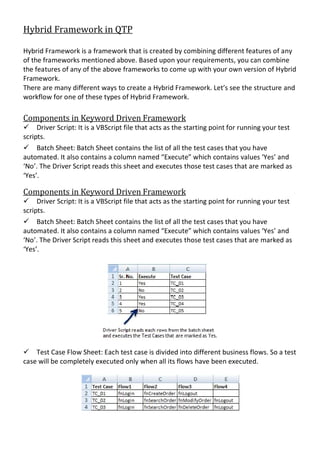 Qtp important frameworks | PDF | Programming Languages | Computing