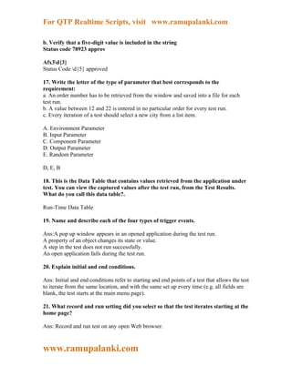 Qtp interview questions3 | PDF