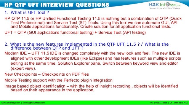 Qtpuft Latest Interview Questions 2014