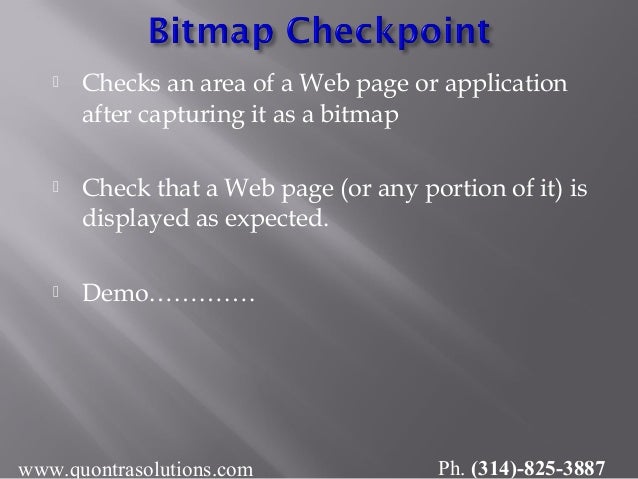 Qtp Manual Testing Tutorials By Quontrasolutions