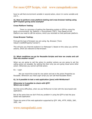 Qtp material for beginners | PDF