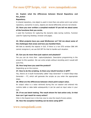 Qtp material for beginners | PDF