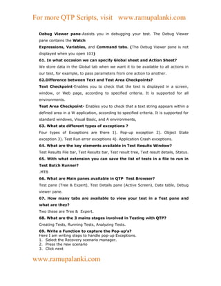 Qtp material for beginners | PDF