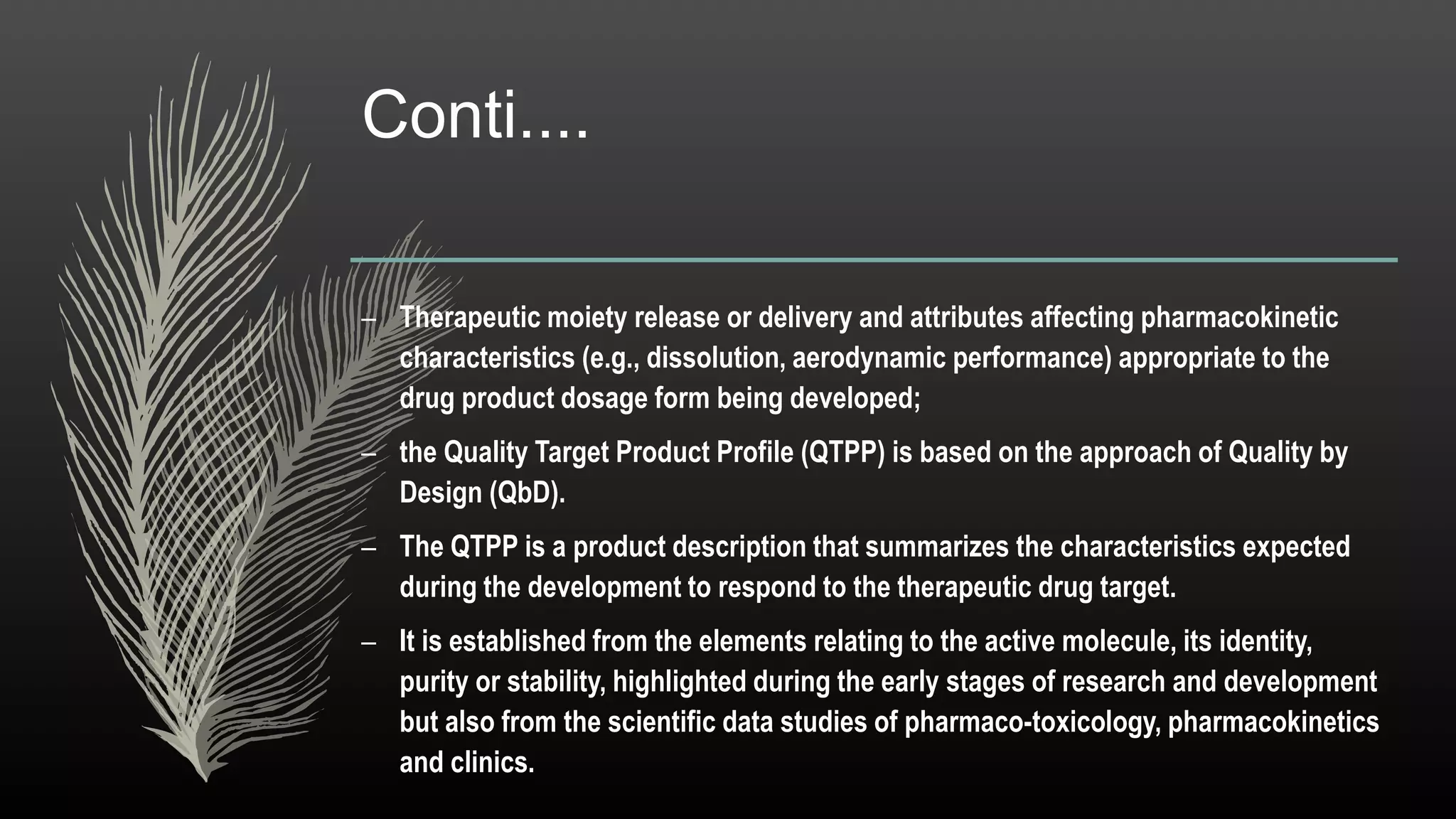 Quality target product profile (QTPP) | PPTX