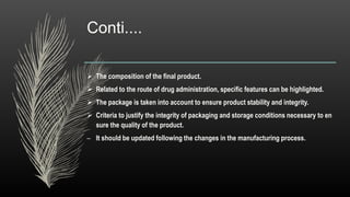 Quality target product profile (QTPP) | PPTX