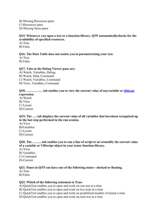 Qtp questions | PDF