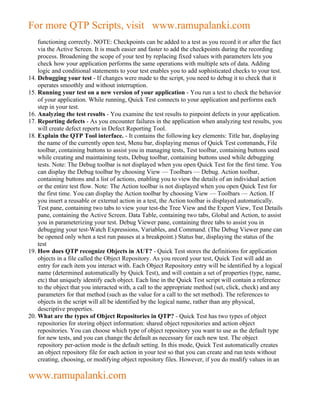 Qtp questions and answers | DOC