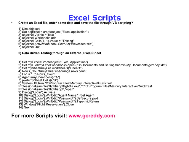Qtp Scripts Ppt 8692