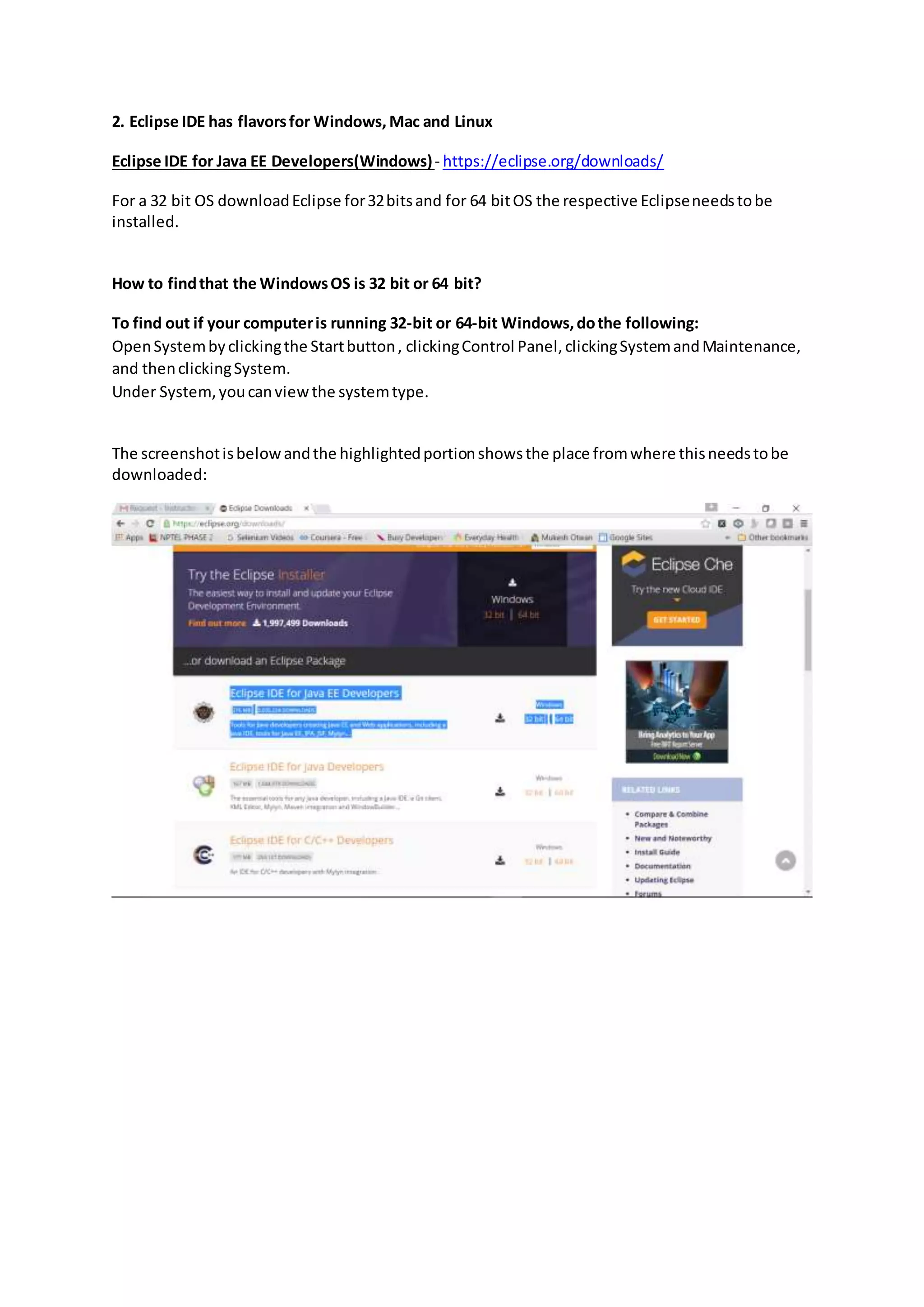 Qtp selenium Course Instructions & Installation Steps | PDF