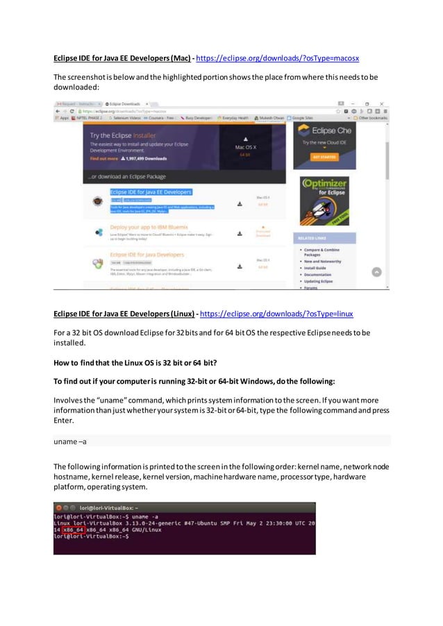 Qtp Selenium Course Instructions And Installation Steps Pdf