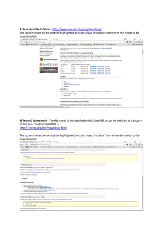 Qtp selenium Course Instructions & Installation Steps | PDF