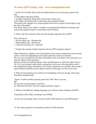 Qtp stuff | PDF