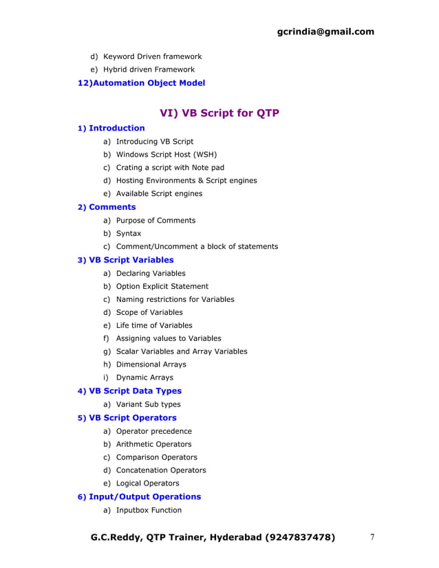 Qtp Summary | DOC | Databases | Computer Software and Applications