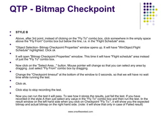 Qtp Tutorials | PPT | Computer Software and Applications | Computing