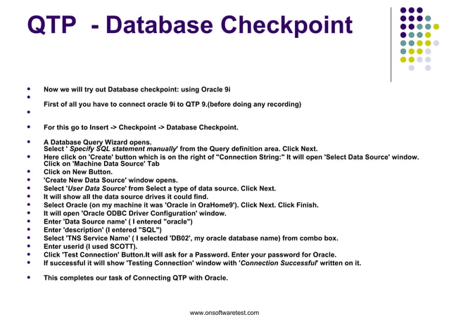 Qtp Tutorials | PPT | Computer Software and Applications | Computing