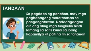 EPP Grade 5 Week 1 Lesson - Home Economics | PPTX