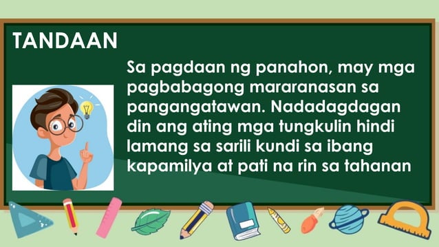 EPP Grade 5 Week 1 Lesson - Home Economics | PPTX