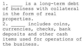 FUNDAMENTALS OF ACCOUNTING II qtr1 quiz1.pptx