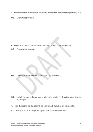 Qtr 2 module 3 other living things besides plants and animals | PDF