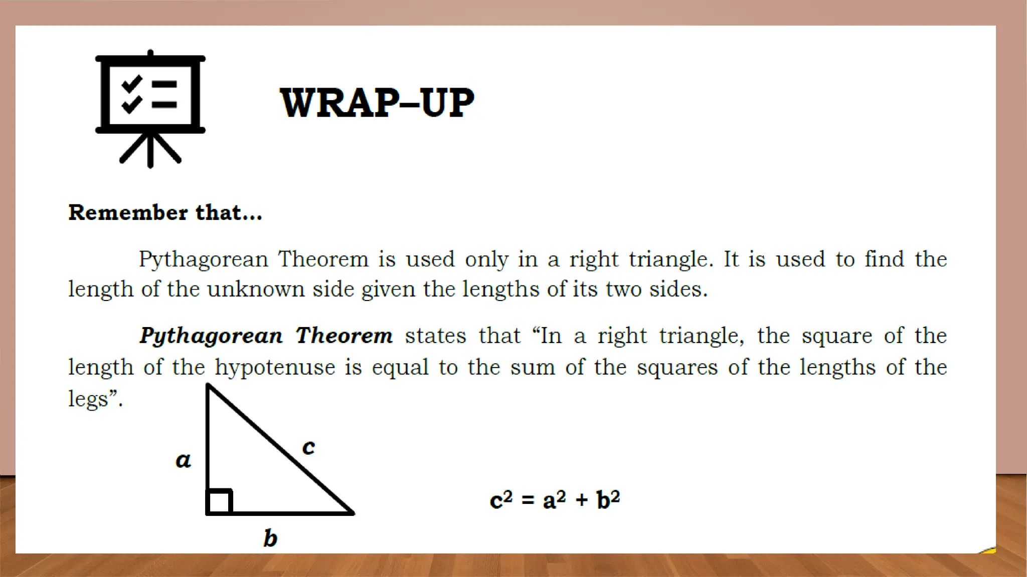 SIMILARITY OF TRIANGLES & PYTHAGOREAN THEOREM | PPT
