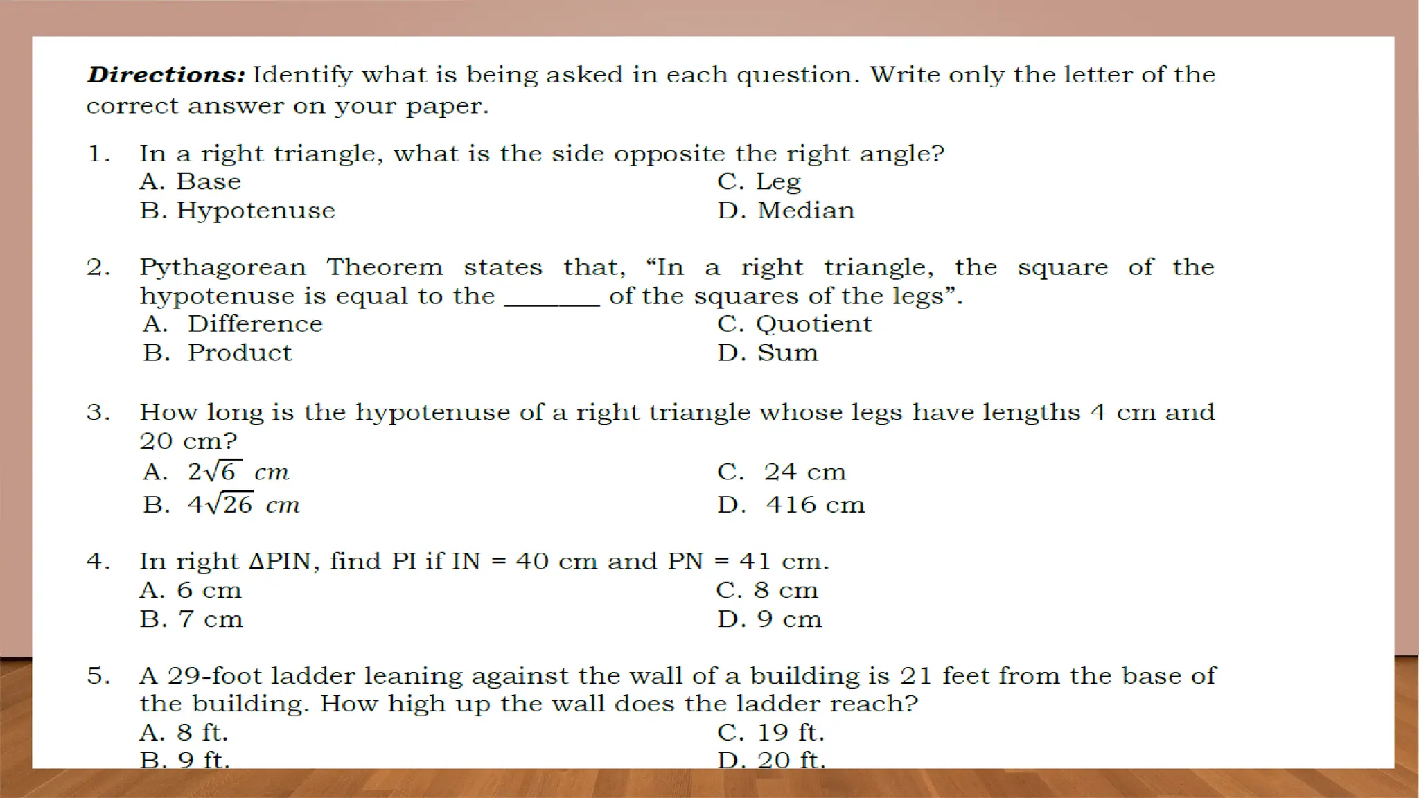 SIMILARITY OF TRIANGLES & PYTHAGOREAN THEOREM | PPTX