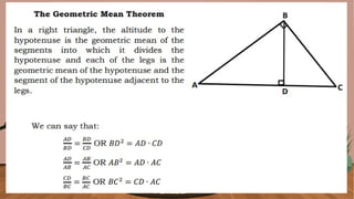 SIMILARITY OF TRIANGLES & PYTHAGOREAN THEOREM | PPTX