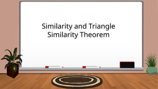 SIMILARITY OF TRIANGLES & PYTHAGOREAN THEOREM | PPTX