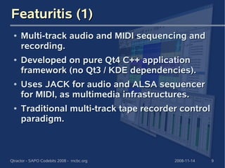 Qtractor - An Audio/MIDI multi-track sequencer | PPT