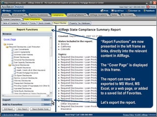 AllRegs Report Builder | PPS