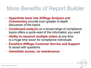 AllRegs Report Builder | PPS