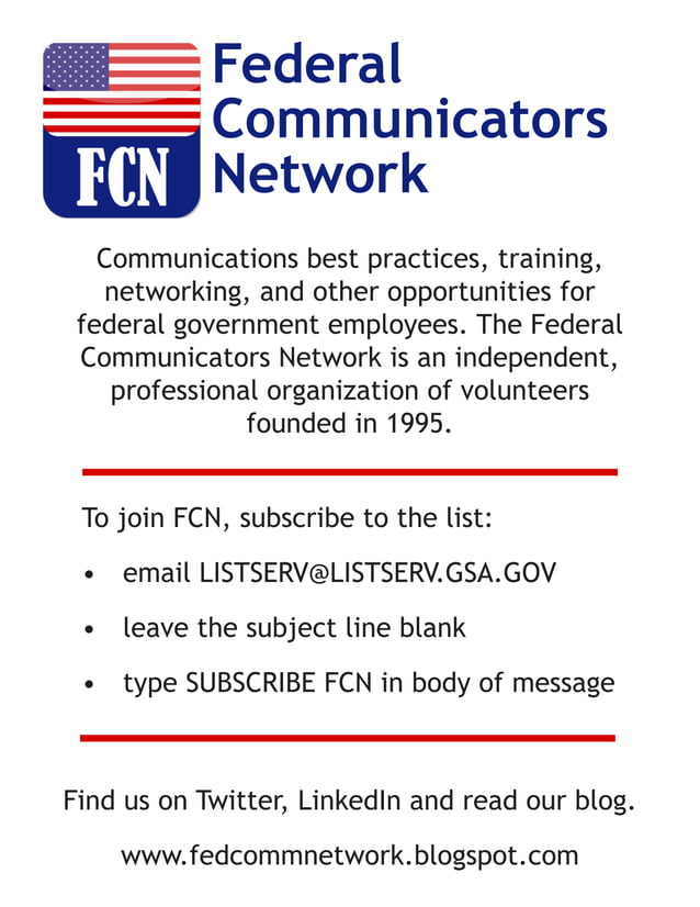 Federal Communicators Network handout | PDF