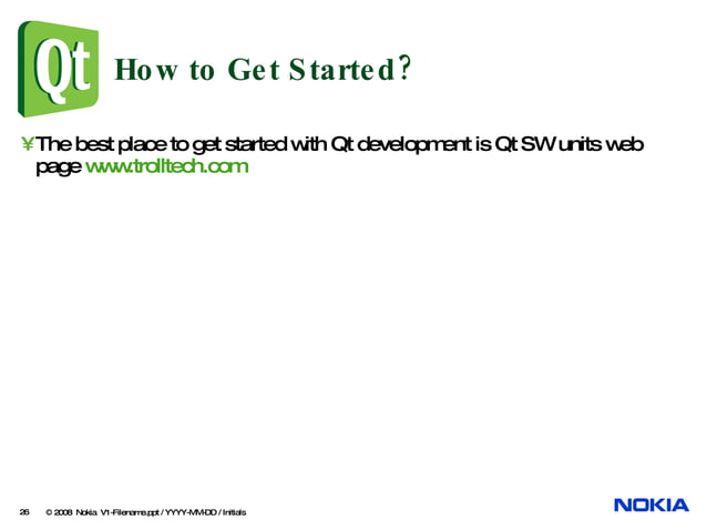 Qt S60 Technical Presentation Fn Stripped | PPT | Programming Languages | Computing