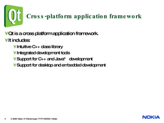 Qt S60 Technical Presentation Fn Stripped | PPT | Programming Languages | Computing