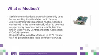 [Webinar] QtSerialBus: Using Modbus and CAN bus with Qt | PDF
