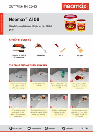 Quy trinh thi cong neomax a108 | PDF