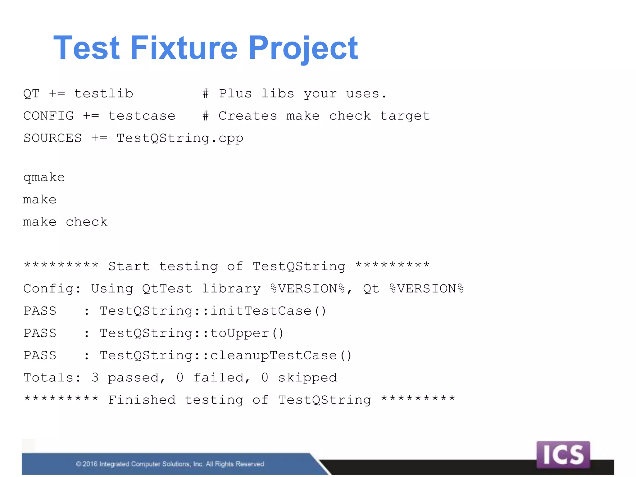 Qt Test Framework Ppt 5573
