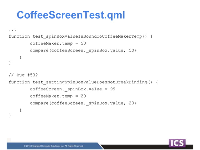 Qt test framework | PPT